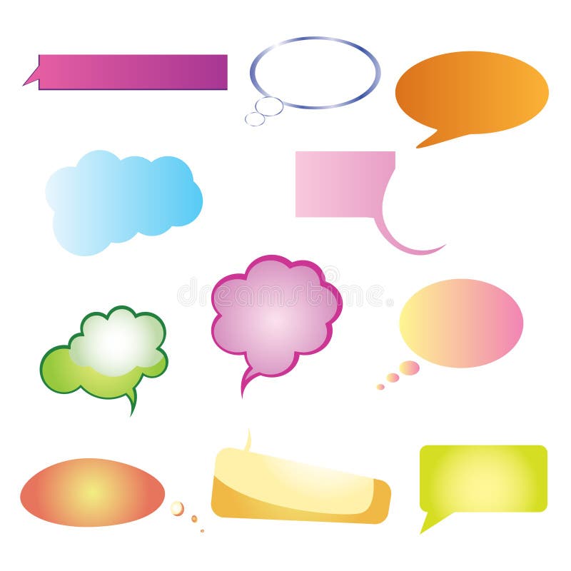 Chat bubbles stock vector. Illustration of internet, chat - 36411648