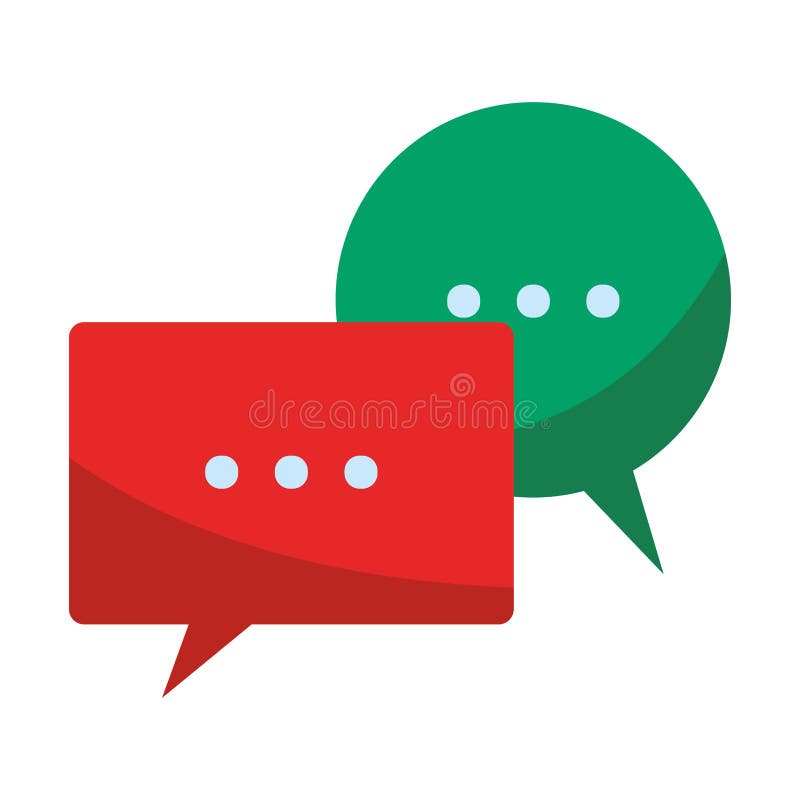 Chat bubbles symbol stock vector. Illustration of communicate - 135446726