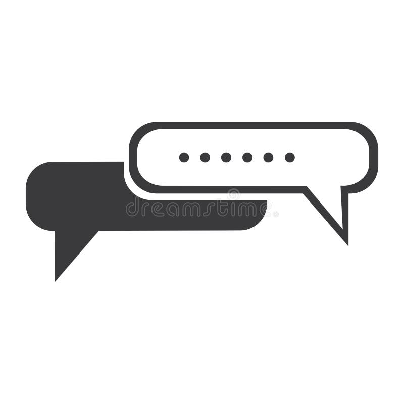 Chat Bubbles Vector Icon Illustration Design,Chat and Speech Bubble ...