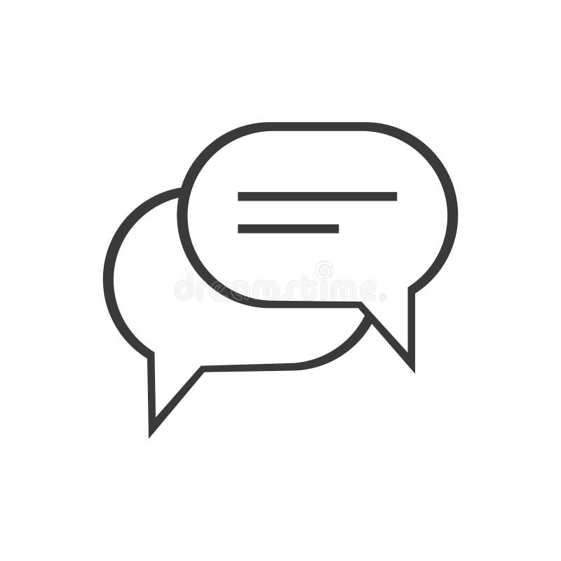 Chat Bubbles Vector Icon Illustration Design,Chat and Speech Bubble ...