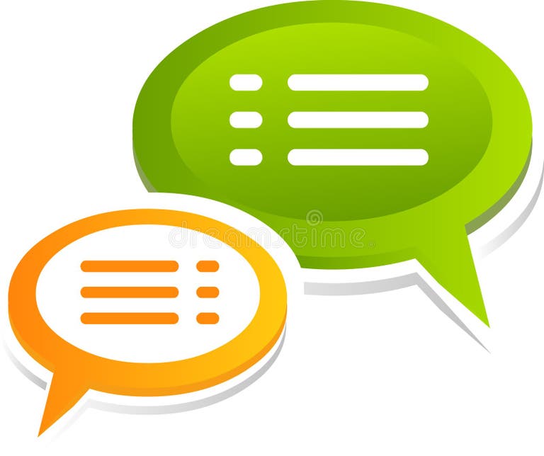 Chat Bubles stock vector. Illustration of blog, communication - 8869102