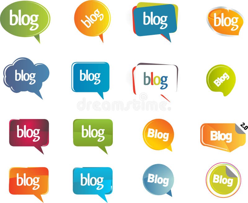 Chat Bubles stock vector. Illustration of blog, communication - 8869102