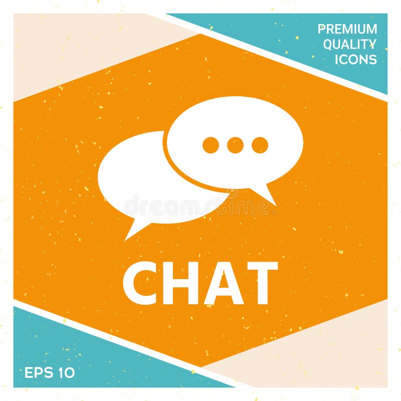 Chat button icon stock vector. Illustration of help - 115841115