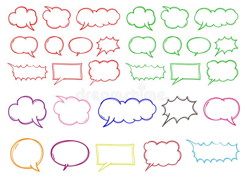 Chat color stock vector. Illustration of background, balloon - 30579570