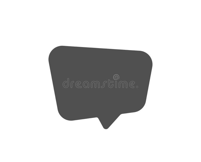Chat Comment Icon. Speech Bubble Sign. Social Media Message. Vector ...