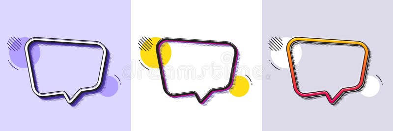 Chat Comment Line Icon. Speech Bubble Sign. Social Media Message ...
