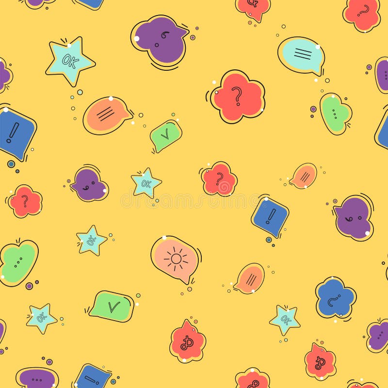 Chat Comment Speech Bubbles Stock Vector - Illustration of dialog ...