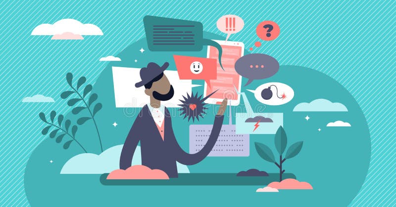 Chat Comments and Messaging Concept Flat Tiny Person Vector ...