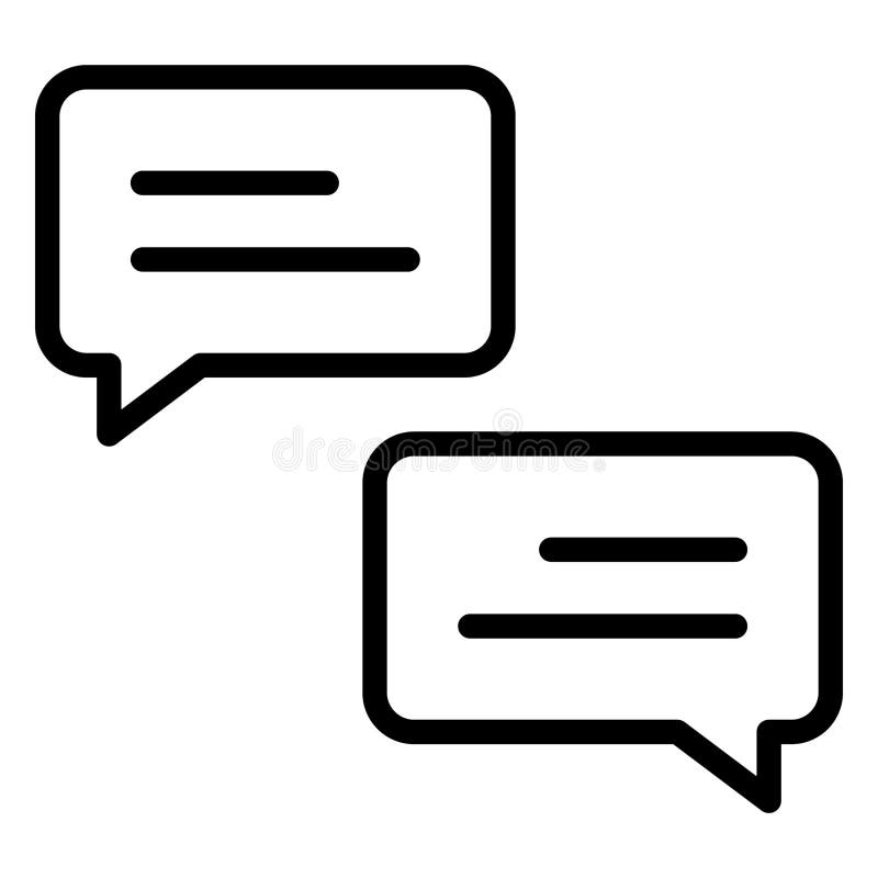 Chat, Communication Isolated Vector Icon Which Can Easily Modify or ...
