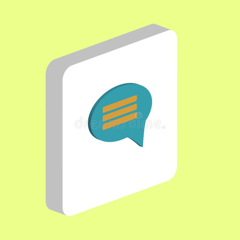 Chat computer symbol stock vector. Illustration of modern - 133444784