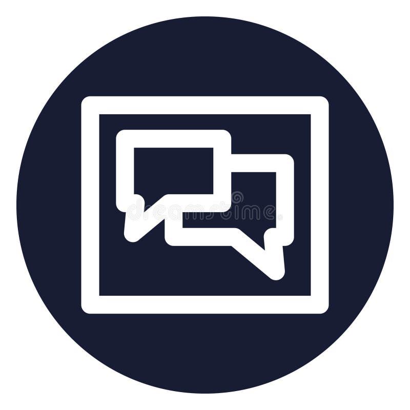 Chat, Conversation Bold Vector Icon Which Can Be Easily Modified or ...