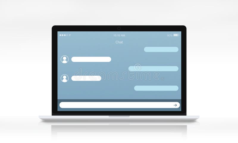 Chat Conversation Communication Connection Concept Stock Illustration ...