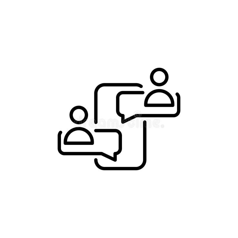 Chat conversation icon stock vector. Illustration of chat - 331925134