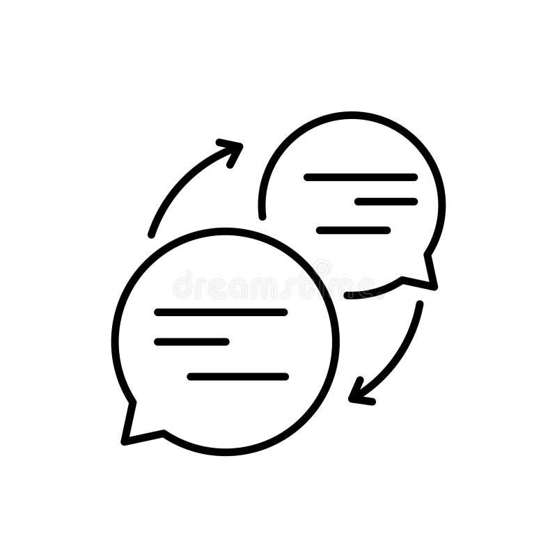 Chat Conversation Icon a Powerful Symbol Representing Effective ...