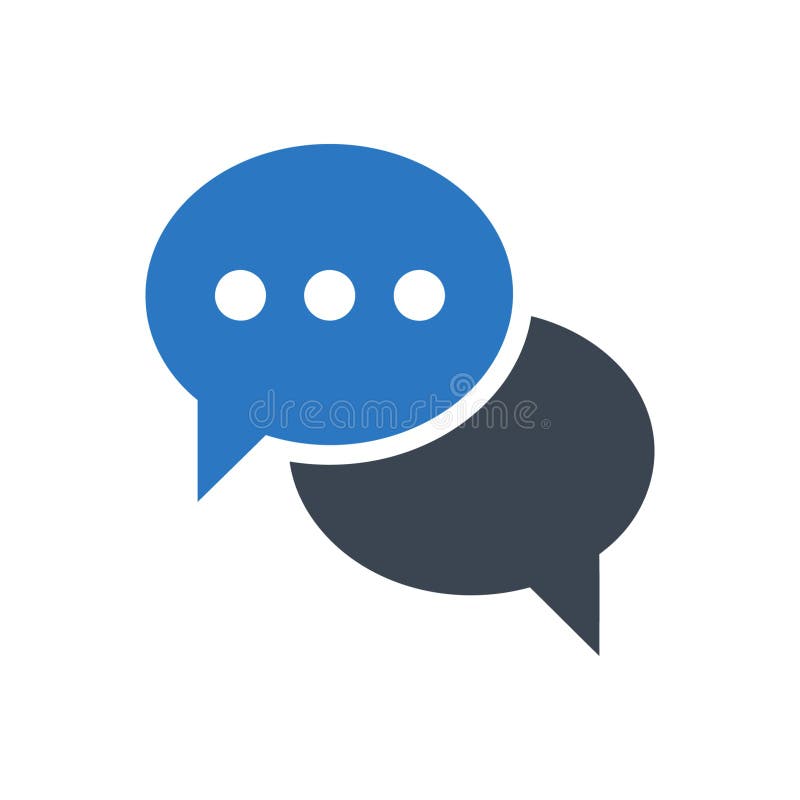 Chat Conversation Icon stock vector. Illustration of message - 361528702