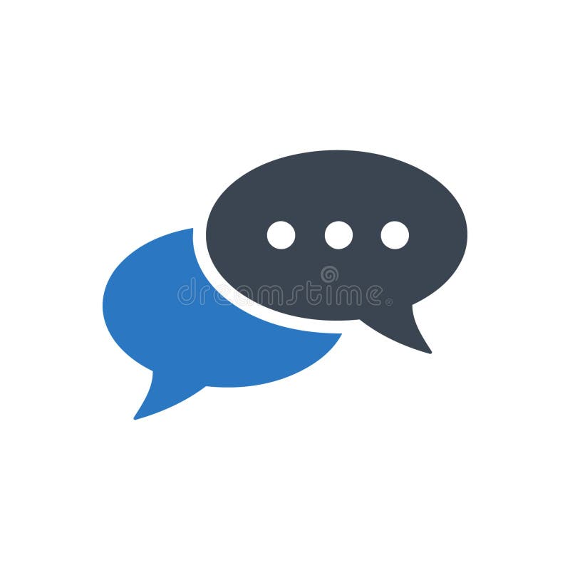 Conversation icon stock illustration. Illustration of talk - 269753703