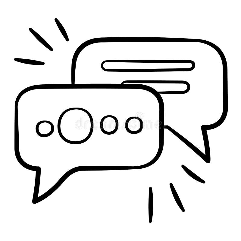 Chat Discussion Communication Message Group Thread Single Isolated Icon ...