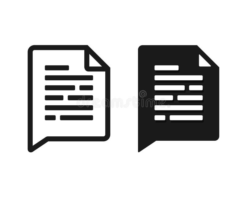 Chat bot with document stock illustration. Illustration of dialog ...