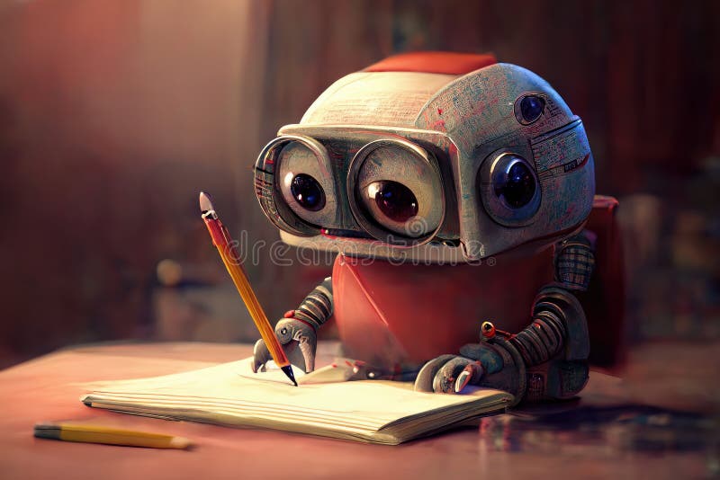 Writing Robot Stock Illustrations – 2,998 Writing Robot Stock ...