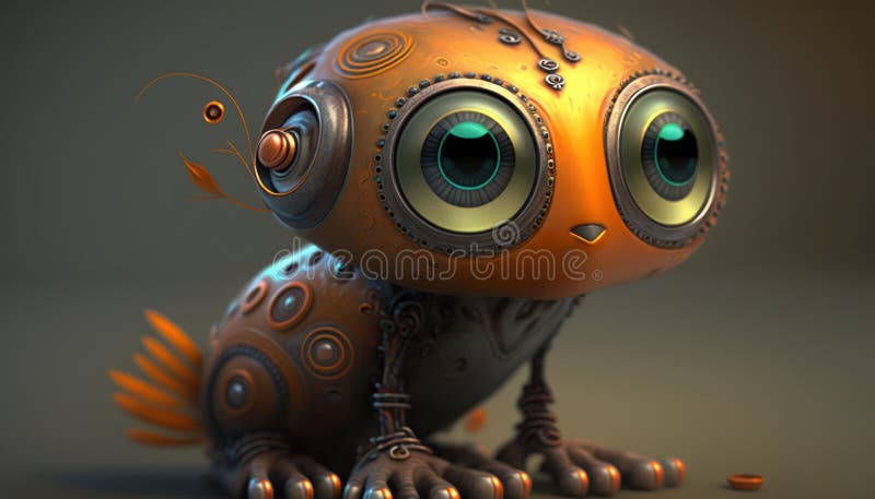 Chat GPT Cute Robot Mascot Character Stock Illustration - Illustration ...