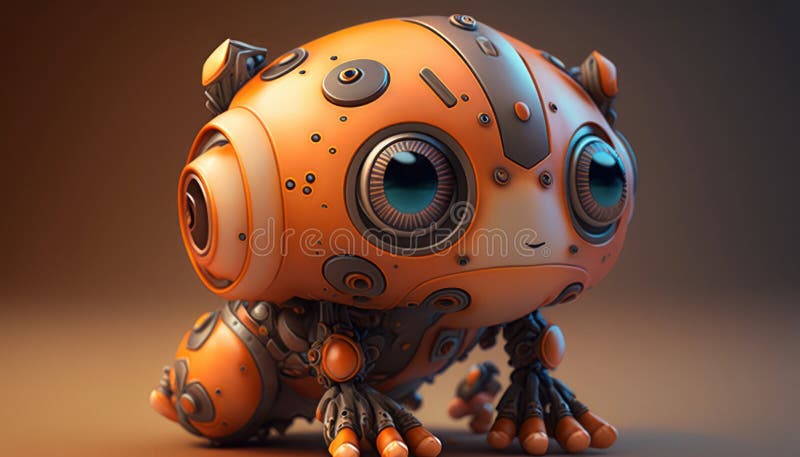 Chat GPT Cute Robot Mascot Character Stock Illustration - Illustration ...