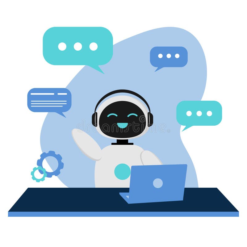 Chatbot Sitting Stock Illustrations – 331 Chatbot Sitting Stock ...