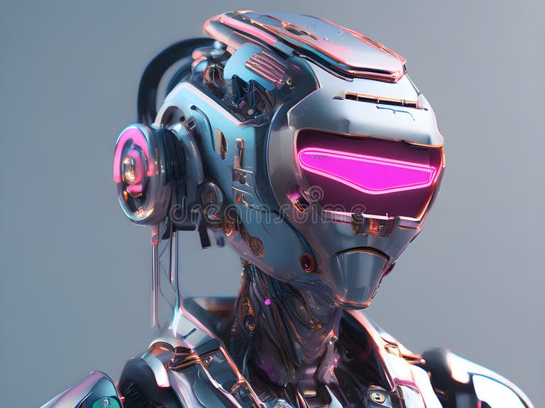 Robot. Generative AI stock illustration. Illustration of character ...