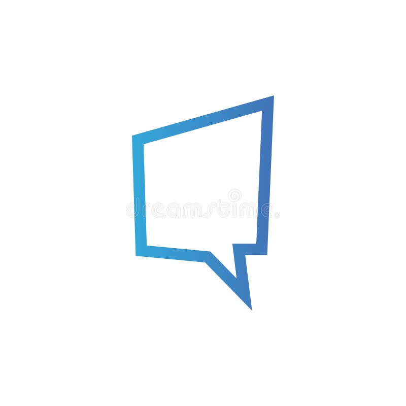 Chat box graphic template stock vector. Illustration of media - 121022404