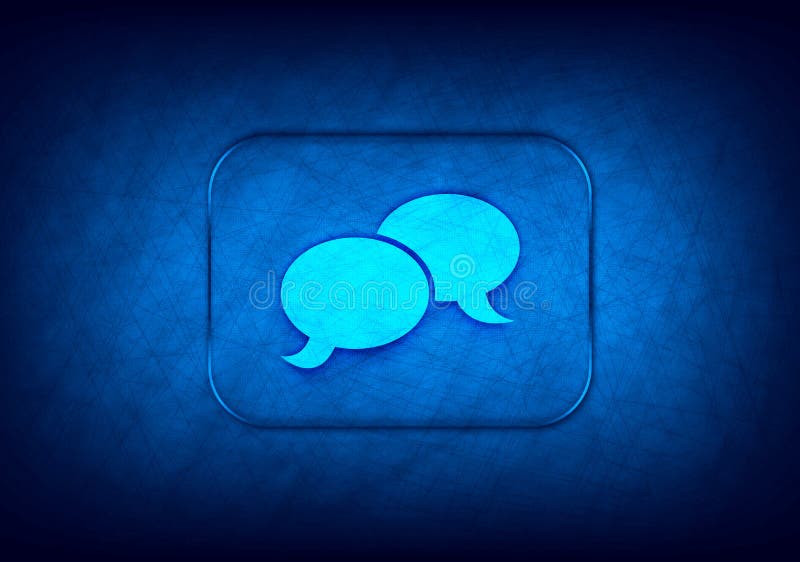 Chat Icon Abstract Digital Design Blue Background Stock Illustration ...
