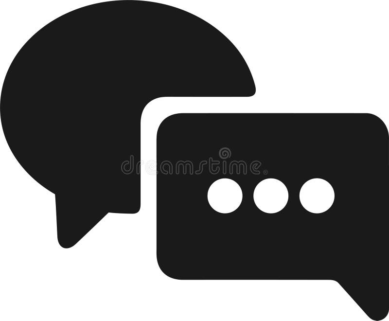 Chat Icon Symbol Vector Image Stock Vector - Illustration of shape ...