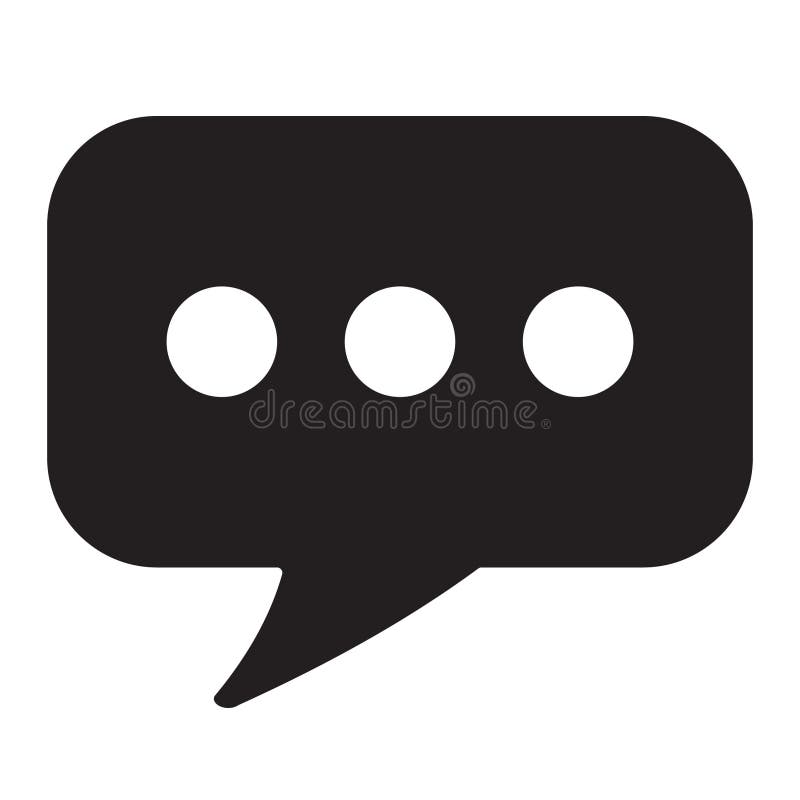 Chat icon, comments icon. stock illustration. Illustration of bubble ...