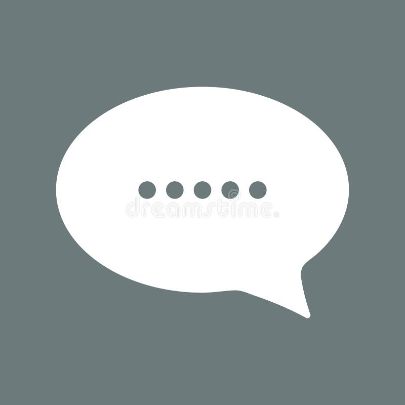 Chat icon. Dialog text stock vector. Illustration of interface - 105890842