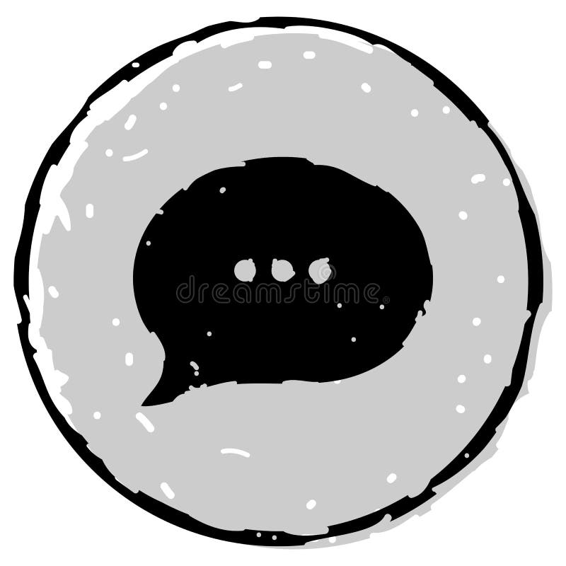 Chat icon. Dialog text stock vector. Illustration of interface - 110638274