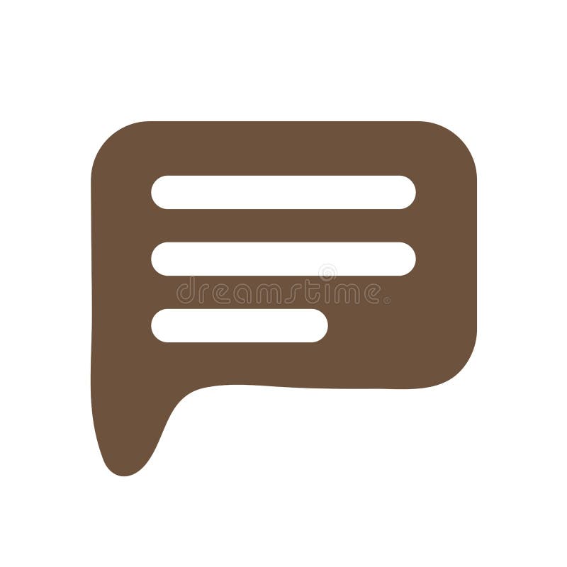 Chat icon. Dialog text stock vector. Illustration of message - 107692529