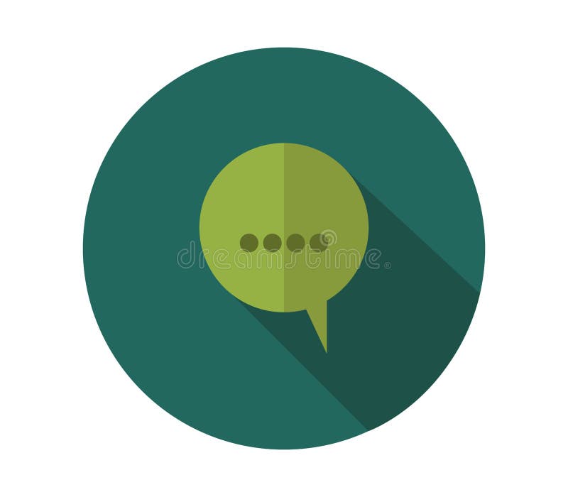 Chat Icon Illustrated in Vector on White Background Stock Illustration ...