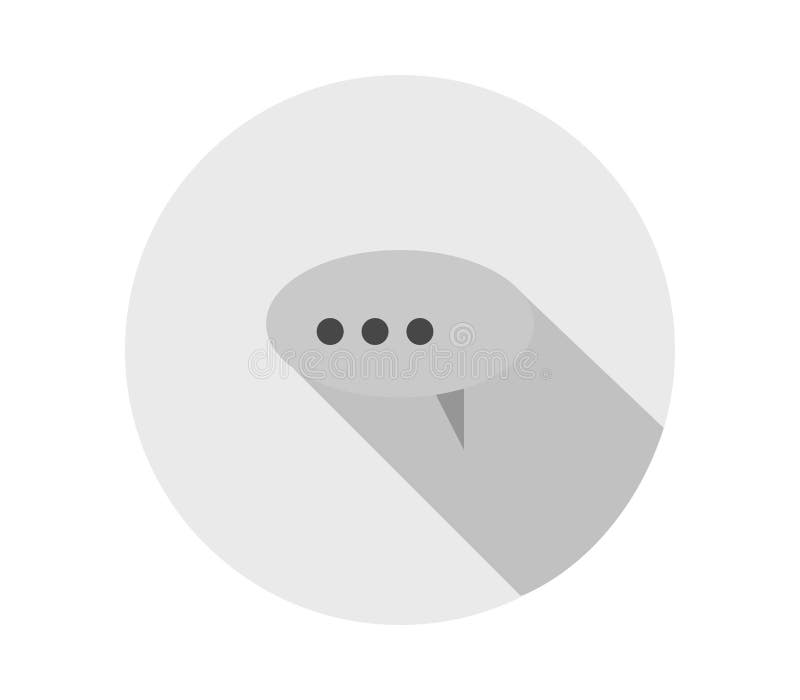 Chat Icon Illustrated in Vector on White Background Stock Illustration ...