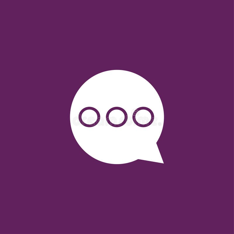 Chat Icon Illustration Isolated Vector. Stock Vector - Illustration of ...