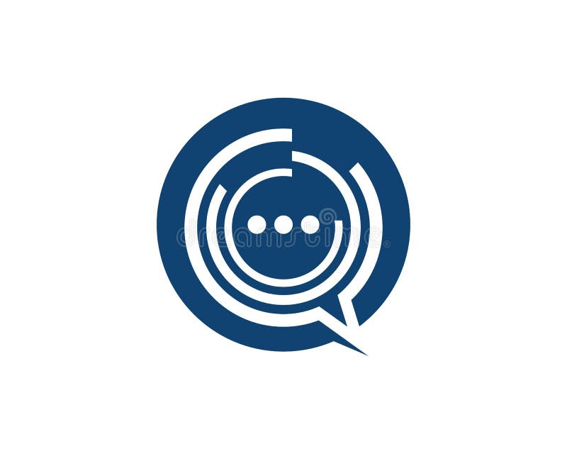 Chat Icon Logo Design Template Stock Vector - Illustration of ...