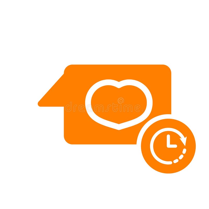 Chat Icon, Multimedia Icon with Clock Sign. Chat Icon and Countdown ...