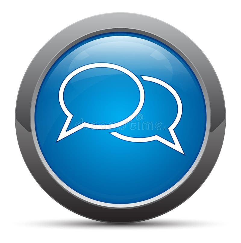 Chat Icon Abstract Blue Background Illustration Digital Texture Design ...