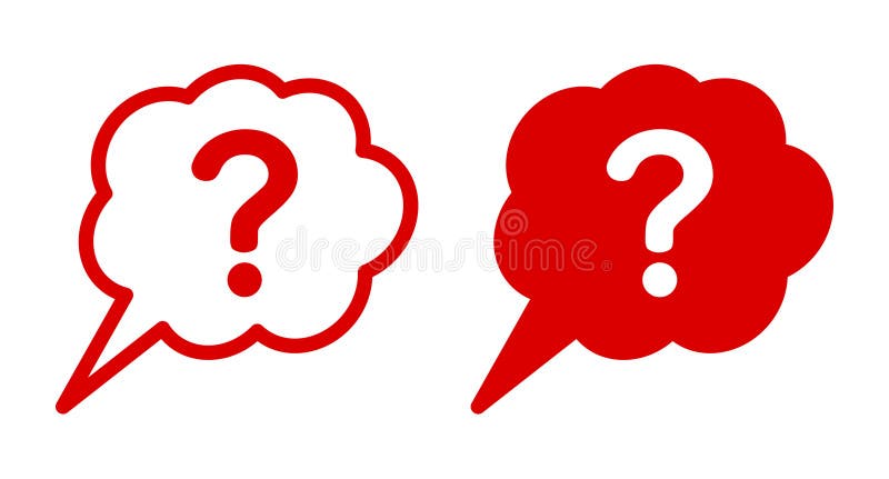 Chat Icon with Question Mark Stock Vector - Illustration of graphic ...