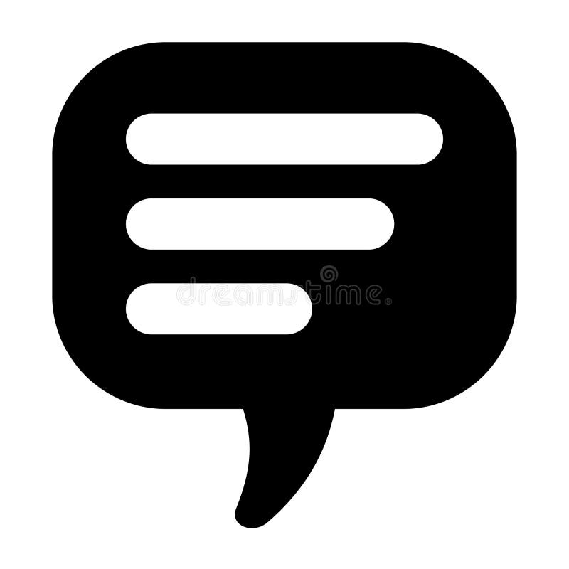 Chat Icon, Sms Icon, Comment Icon Stock Illustration - Illustration of ...