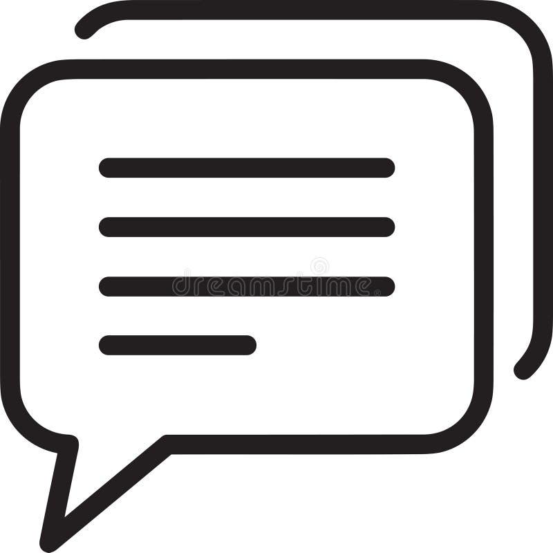 Chat Icon Symbol Vector Image Stock Vector - Illustration of simple ...