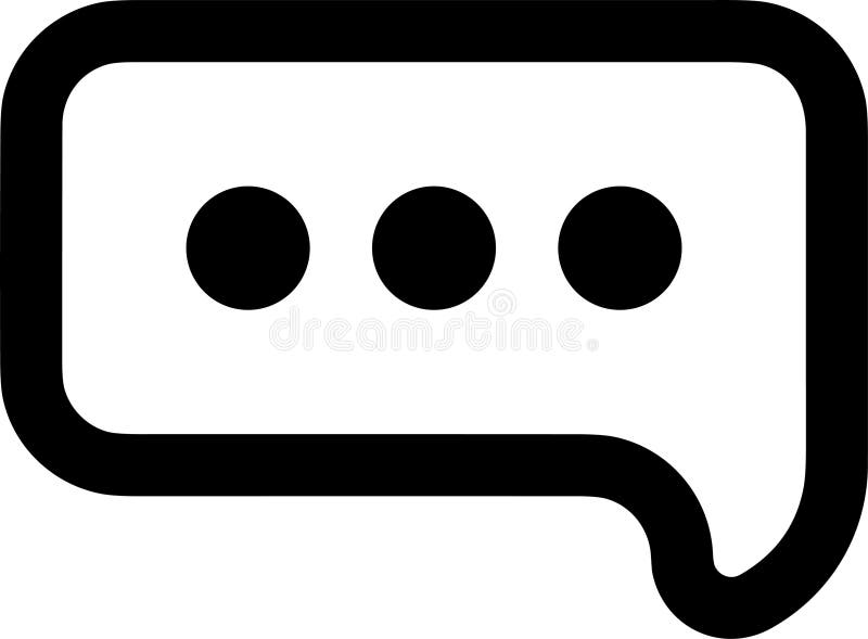 Chat Icon Symbol Vector Image Stock Vector - Illustration of outline ...