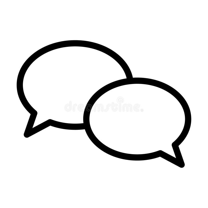 Chat Icon. Talk Bubble Speech Icon. Dialogue Balloon Icon Stock Vector ...