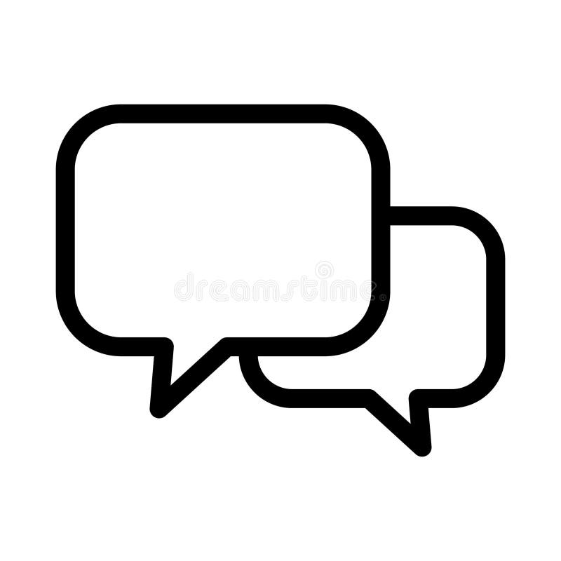 Chat Icon. Talk Bubble Speech Icon. Dialogue Balloon Icon Stock Vector ...
