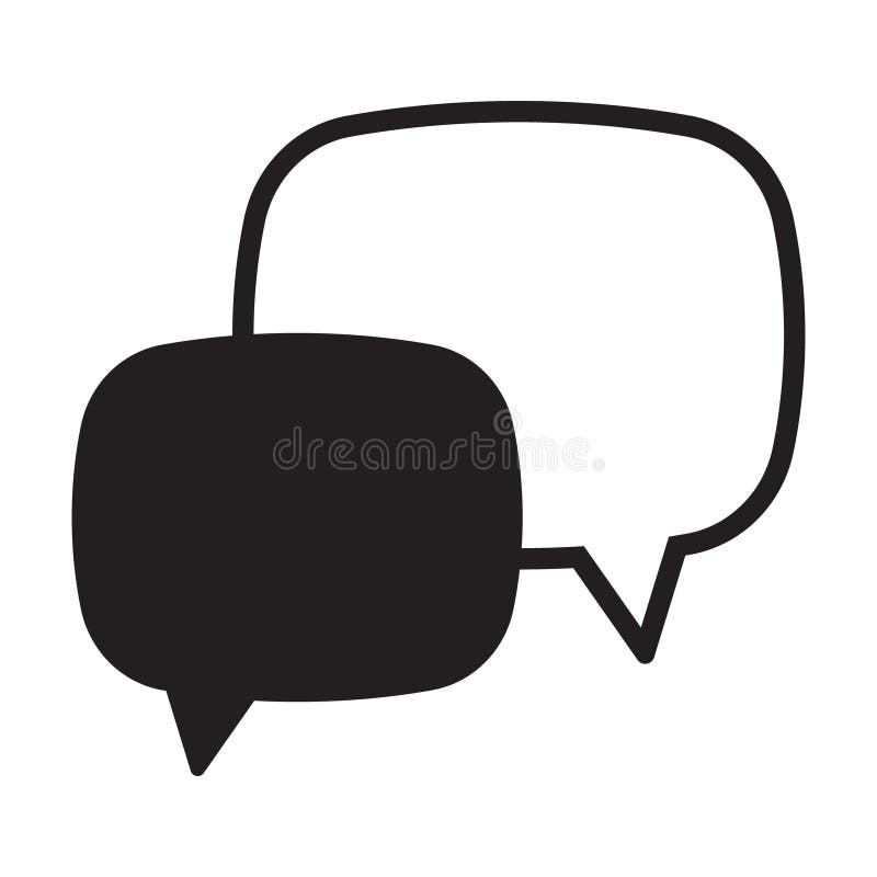 Chat Icon. Talk Bubble Speech Sign. Comment Icon. Message, Speech ...