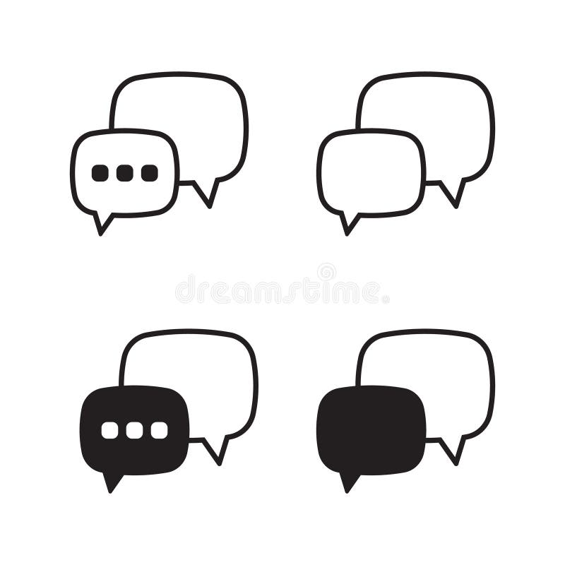 Chat Icon. Talk Bubble Speech Sign. Comment Icon. Message, Speech ...