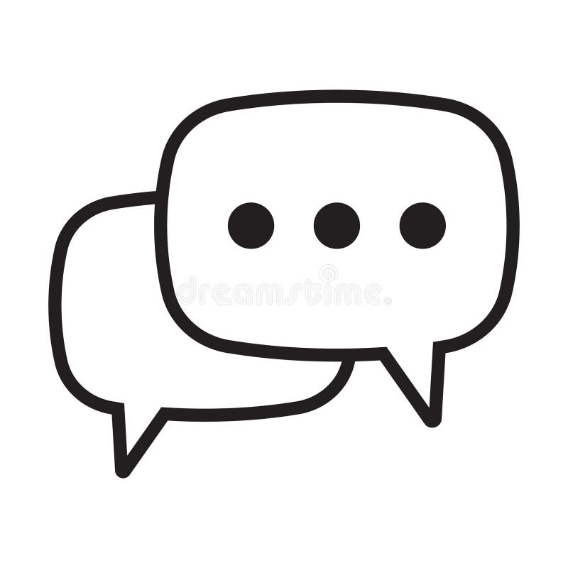 Chat Icon. Talk Bubble Speech Sign. Comment Icon. Message, Speech ...