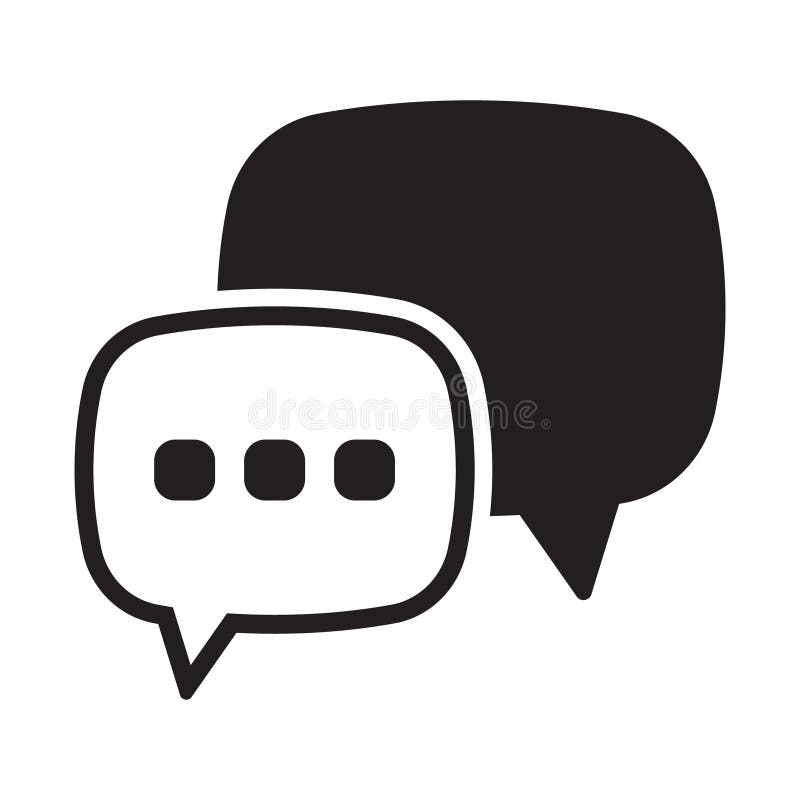 Chat Icon. Talk Bubble Speech Sign. Comment Icon. Message, Speech ...